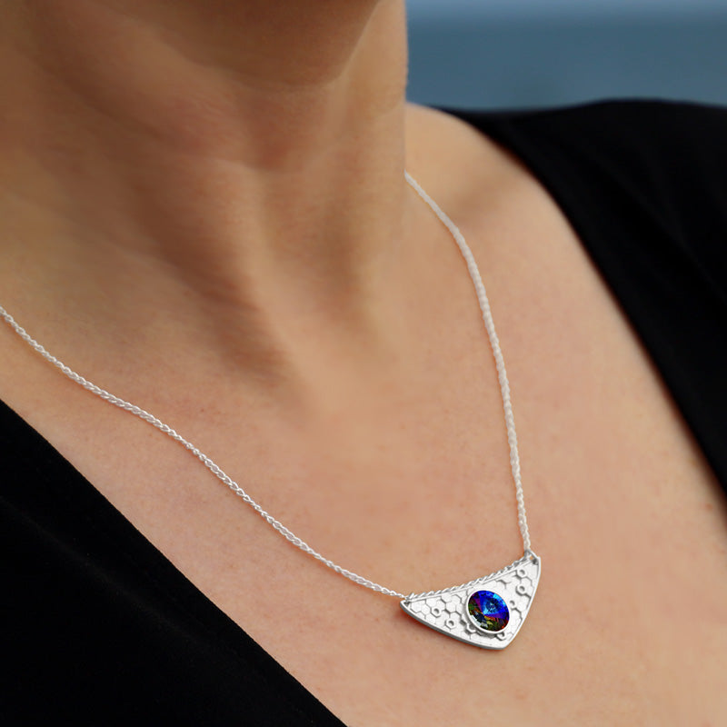 Triangulum Necklace Silver – Andrea Mears Jewellery