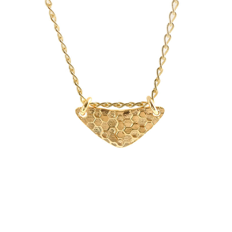 Little Shield Necklace Gold – Andrea Mears Jewellery